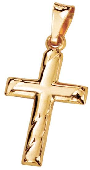 Kultainen rippiristi 708000000 - Kultatahti.fi verkkokauppa