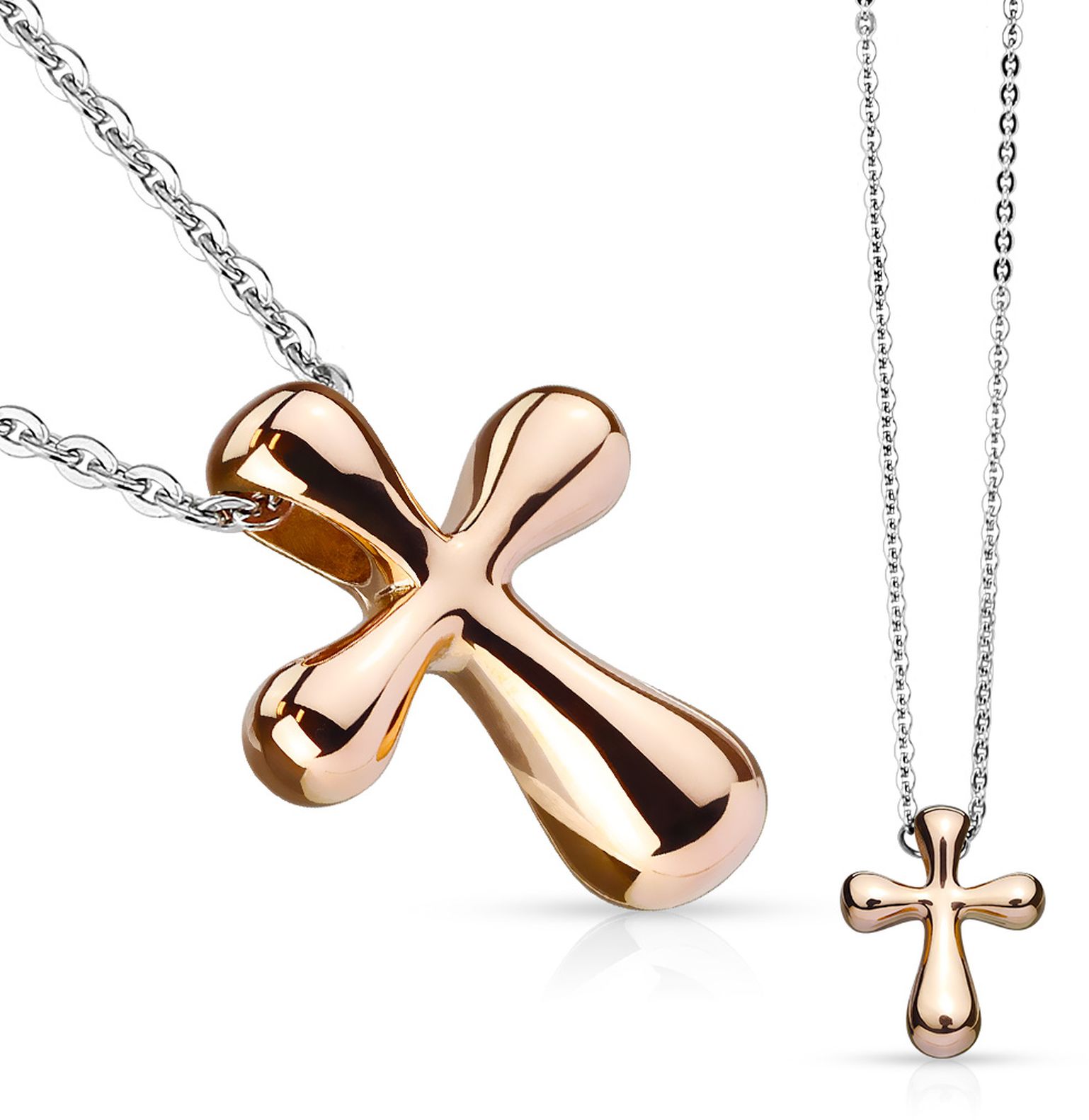 Risti kaulakoru 60cm Rose - Kultatahti.fi verkkokauppa