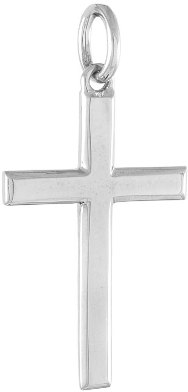 Valkokultainen rippiristi C16-0055W - Kultatahti.fi verkkokauppa