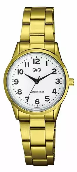 Q&Q Naisten teräskello dbl C11A-007PY - Kultatahti.fi verkkokauppa
